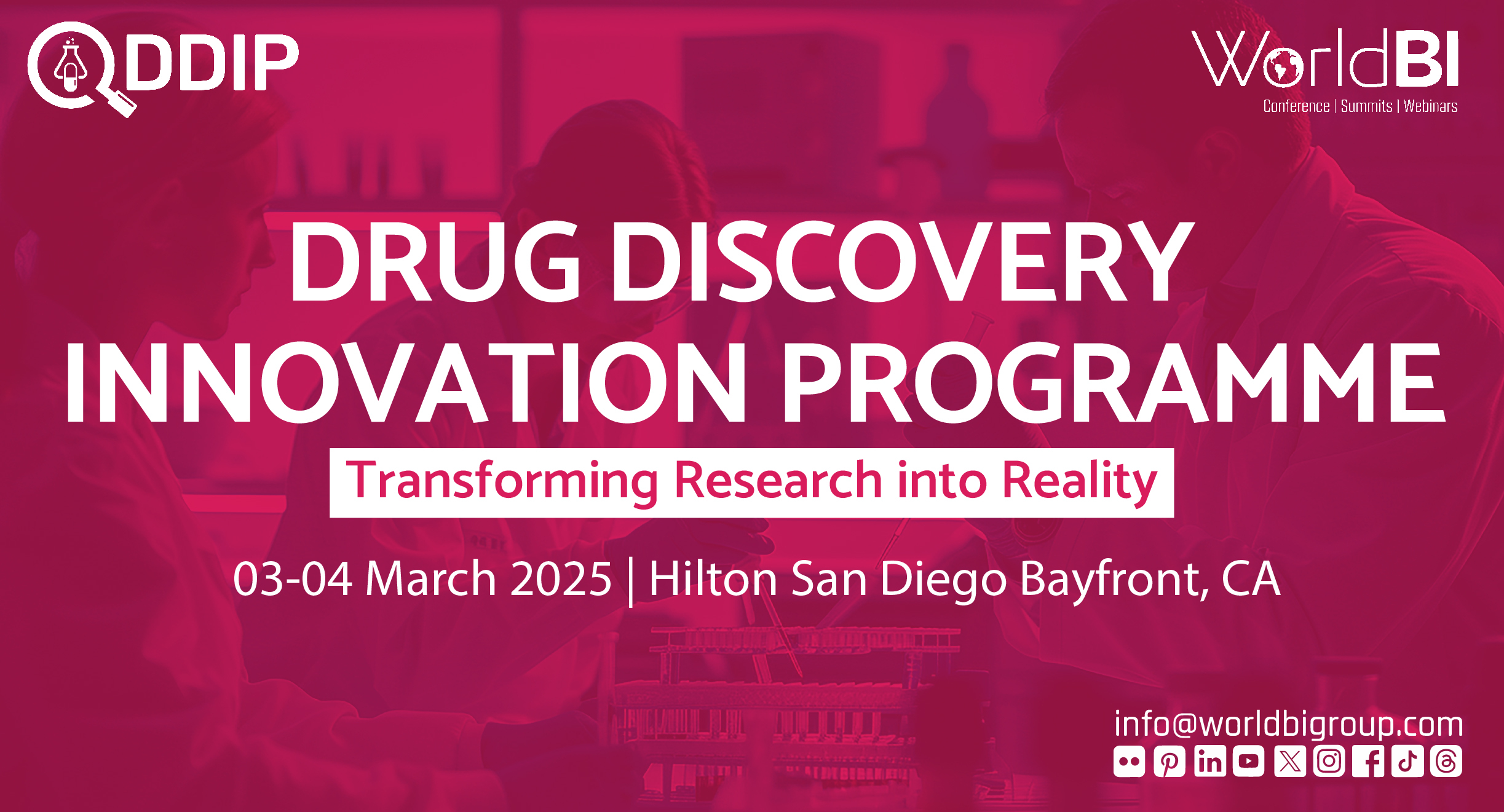 US Drug Discovery Innovation Programme 2025 Request Agenda!